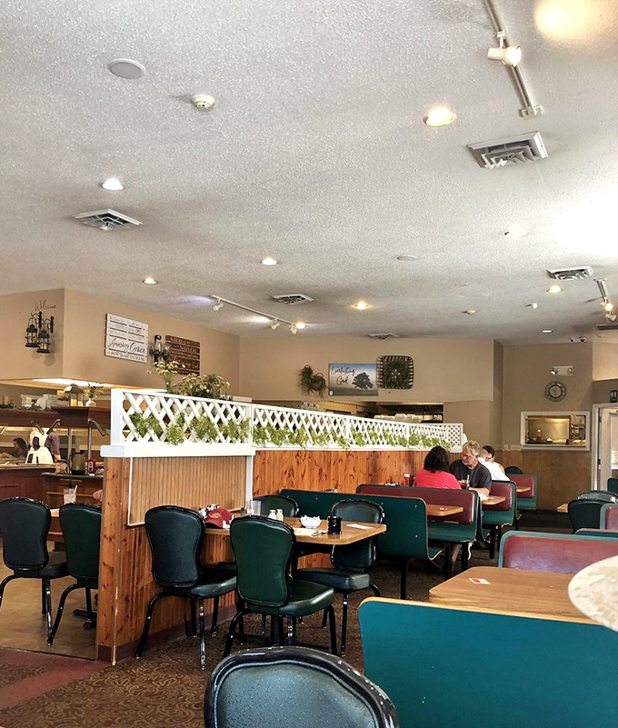 The salad bar offers a rainbow of fresh ingredients&mdash;the perfect counterpoint to hearty main dishes, though let's be honest, you're not here for the lettuce.