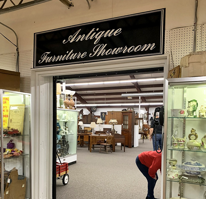 The Antique Furniture Showroom: where every piece has a story, and most of them start with "They just don't make 'em like this anymore."