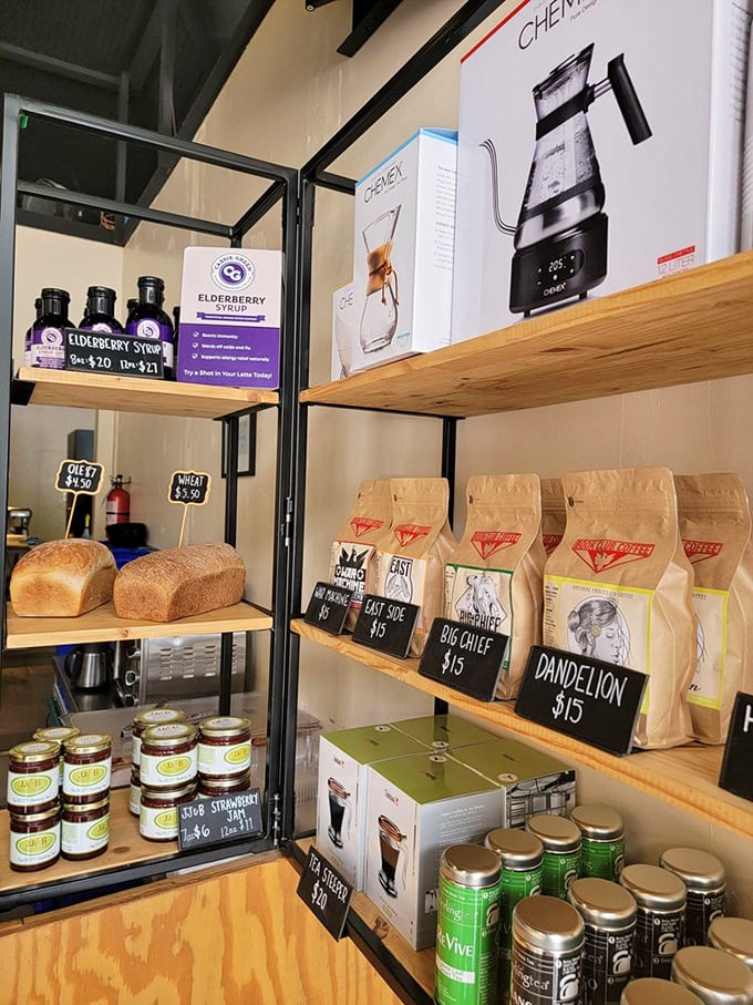 Beyond just serving great food, the cafe offers carefully curated coffee beans and local products that let you take a little of the magic home.