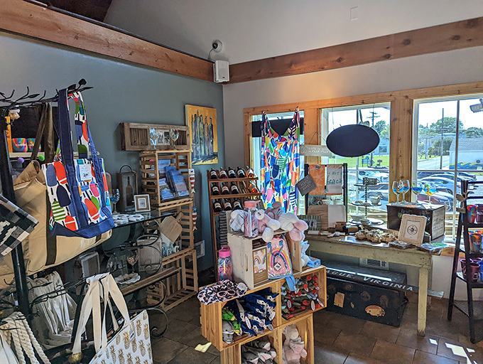 The gift shop offers tangible memories&mdash;because sometimes you need more than just photos to remember a meal this good.