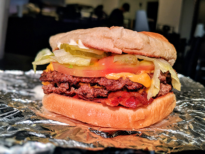 This isn't just a bacon cheeseburger &ndash; it's a monument to the perfect ratio of meat, cheese, bacon, and fresh toppings.