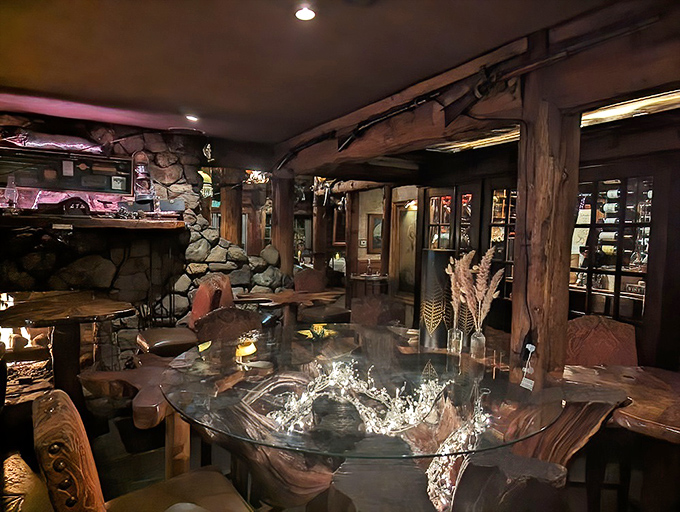 Not just a bar area&mdash;it's a liquid library where spirits and stories flow with equal abundance.