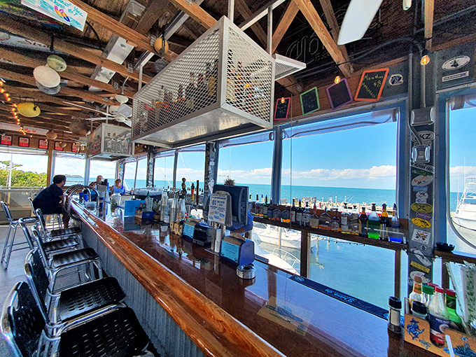 A bar with a view that makes even the most expensive cocktail seem reasonably priced. Ocean panoramas and cold drinks&mdash;a match made in Florida heaven.