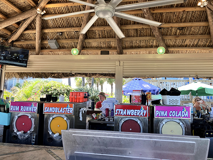 Frozen drink heaven! These colorful machines don't just make cocktails&mdash;they manufacture liquid vacation memories by the gallon.