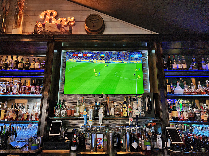 The bar where sports fans and cocktail enthusiasts find common ground&mdash;under the glow of artfully displayed spirits and the universal language of "one more, please."