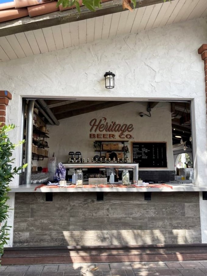 The bar window serves liquid courage to help you face the difficult decision of which meats deserve your stomach space.