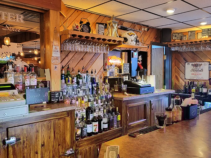 The bar&mdash;where Wisconsin's brandy old fashioned tradition lives on. Wood paneling and well-stocked shelves promise good times and better stories.