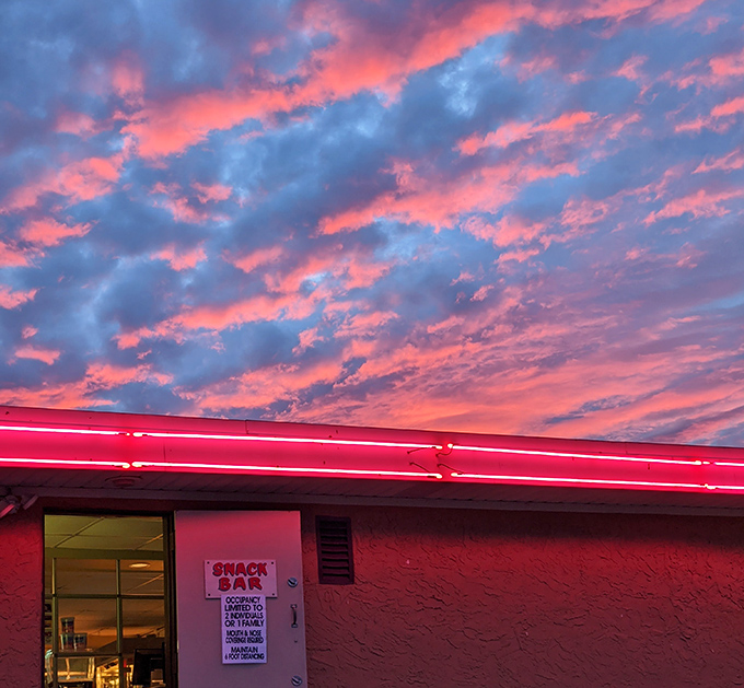 Nature provides the perfect backdrop for intermission&mdash;a Pennsylvania sunset that rivals anything Hollywood could put on screen.