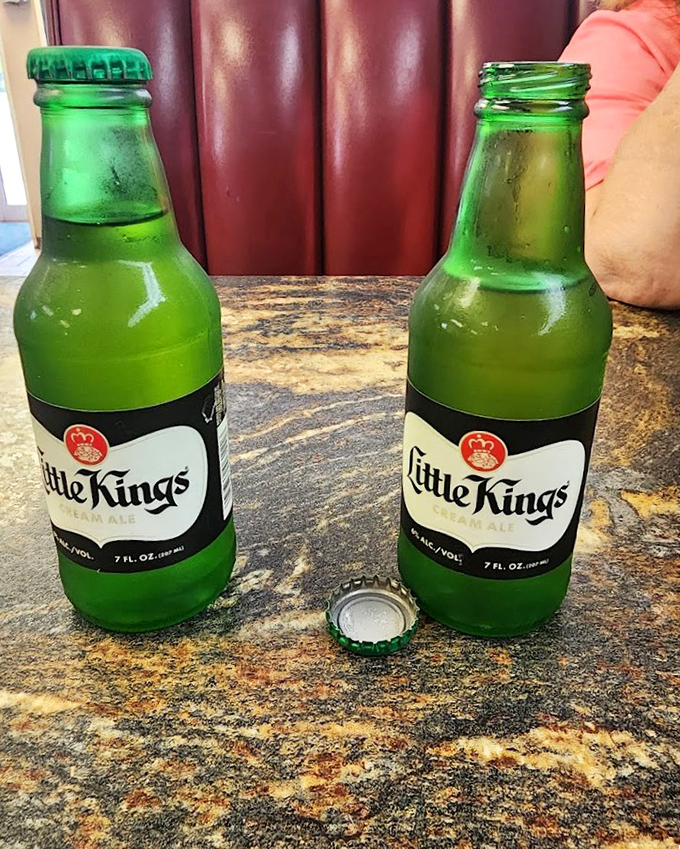 Little Kings &ndash; the miniature monarchs of beer that prove good things come in small packages, especially alongside a loose meat sandwich.