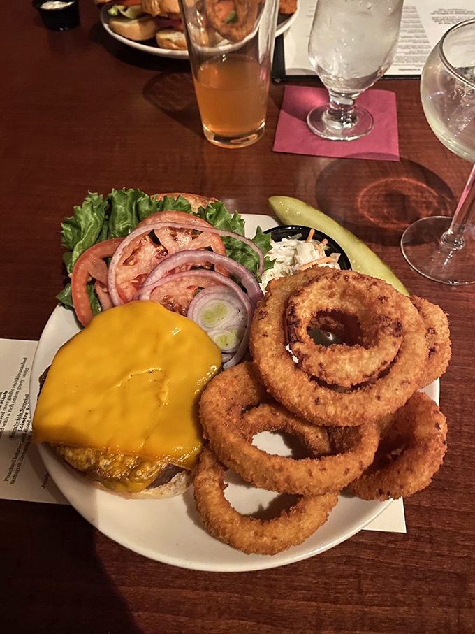 This burger proves that sometimes the best thing between two buns doesn't need to apologize for not containing meat.