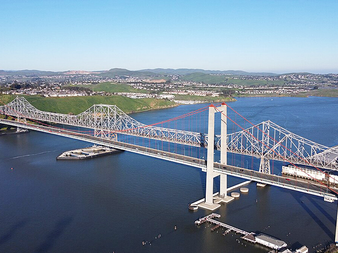 This bridge spans waters near Julian, connecting communities while providing Instagram-worthy views for passing travelers.