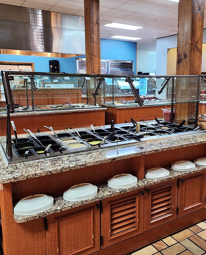 The buffet line&mdash;where decision-making becomes an Olympic sport and "I'll just have a little of everything" becomes your mantra.