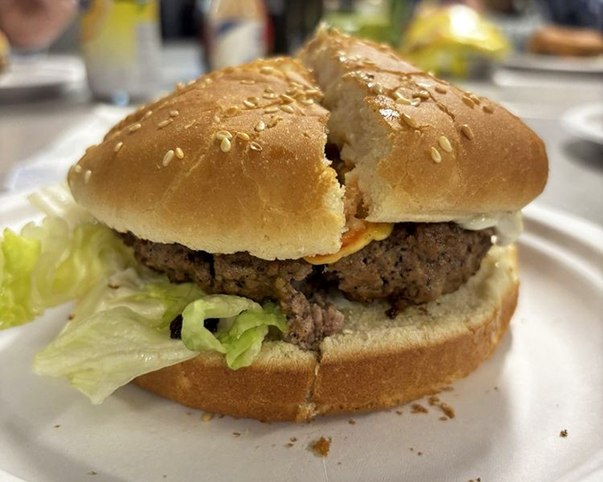 The cheeseburger in its natural habitat&mdash;simple, honest, and utterly perfect. No need for truffle aioli when you've mastered the classics this well.