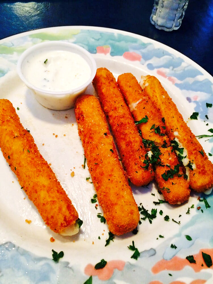 Mozzarella sticks that achieve the perfect cheese pull&mdash;stretching just enough to make you work for it, but not so much that you need a chin napkin.