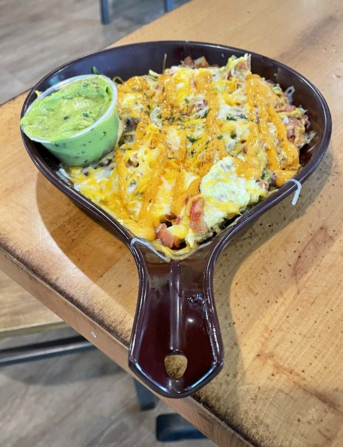 This skillet doesn't just contain breakfast&mdash;it tells a story of cheese, eggs, and savory ingredients having the world's most delicious reunion.