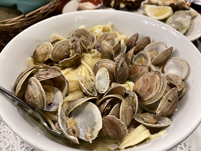 These clams nestled among linguine aren't just dinner&mdash;they're tiny ocean ambassadors spreading goodwill in butter and garlic.