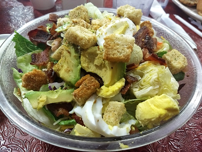 This isn't just a salad &ndash; it's a strategic arrangement of ingredients that somehow makes eating vegetables feel like cheating on your diet.