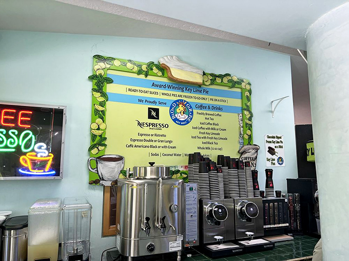 The service counter showcases award certificates proving this isn't just another roadside attraction with big dreams.