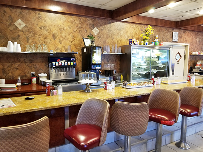 The counter where breakfast dreams come true. Those swivel seats have supported generations of hungry Pennsylvanians seeking coffee and conversation.