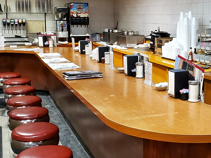 The counter&mdash;where solo diners find community, regulars find their usual spots, and everyone finds that perfect vantage point for people-watching.