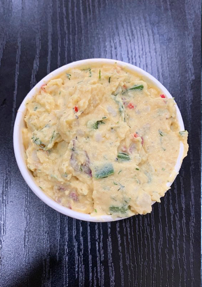 Potato salad with personality&mdash;the cooling counterbalance that prevents your taste buds from sending distress signals to your brain.