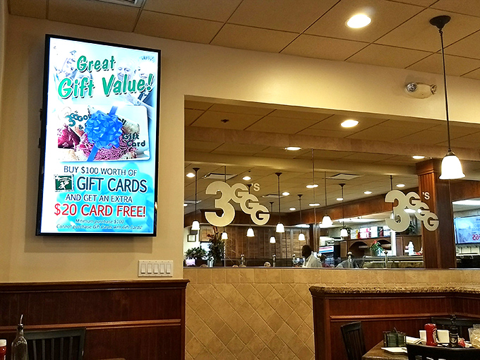 Even the digital signage knows you're making the right decision by being here instead of eating sad desk lunch.