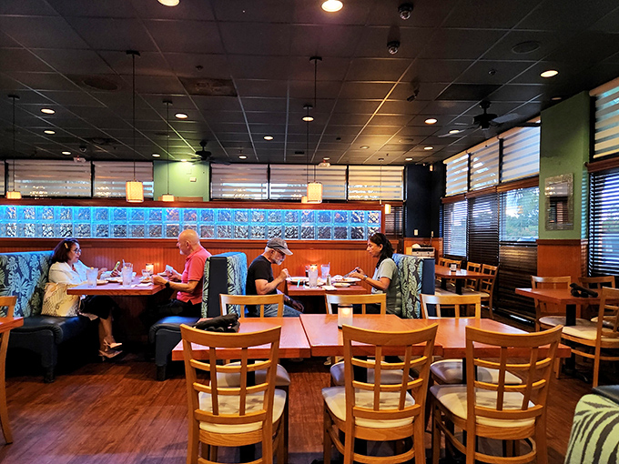 Where locals gather to worship at the altar of perfectly prepared seafood, creating memories one shrimp at a time.