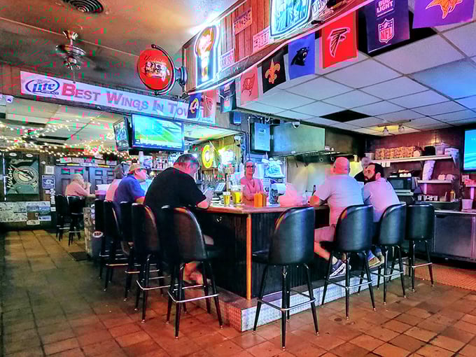Where strangers become friends and friends become family. The bar's glow creates that magical hour when work stories turn into life philosophies.
