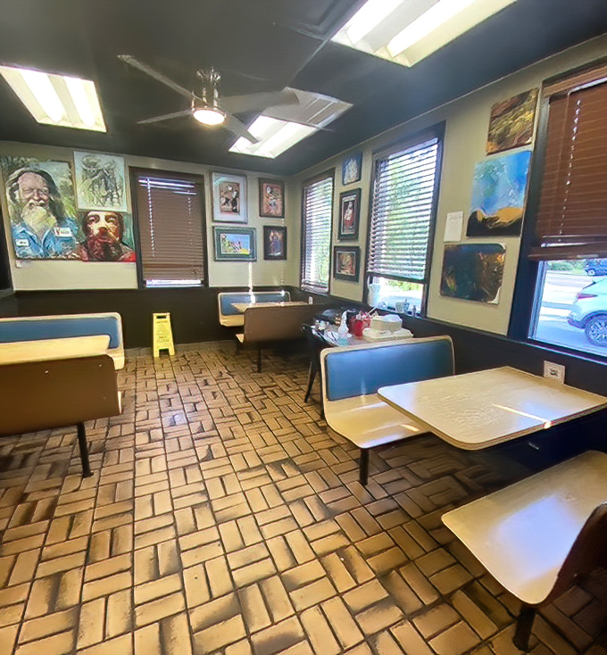 Classic diner vibes meet modern comfort in this welcoming space designed for lingering conversations.