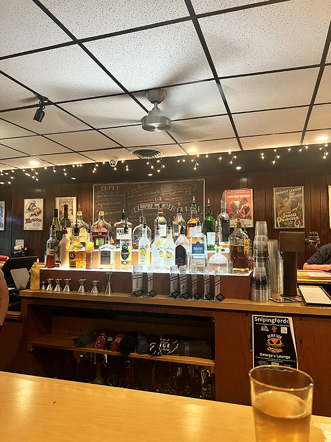 Not just a bar but a liquid library, where each bottle tells a different story and the string lights add just enough romance.