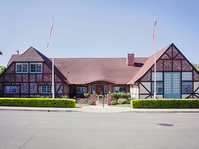 The Elverh&oslash;j Museum's traditional Danish farmhouse design invites visitors to explore the rich cultural heritage that makes Solvang so unique.