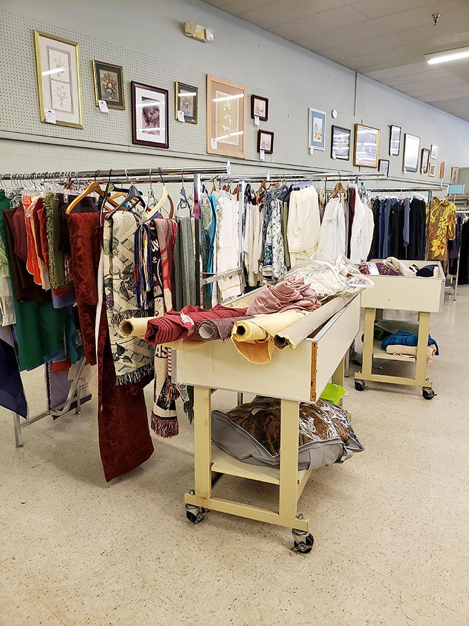 Fabric hunters can score materials for projects at a fraction of craft store prices&mdash;creative possibilities without the budget-busting commitment. 