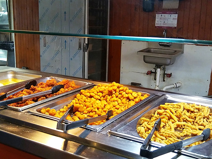Fried delights lined up like golden soldiers, ready to march straight into your heart (and arteries, but who's counting?).