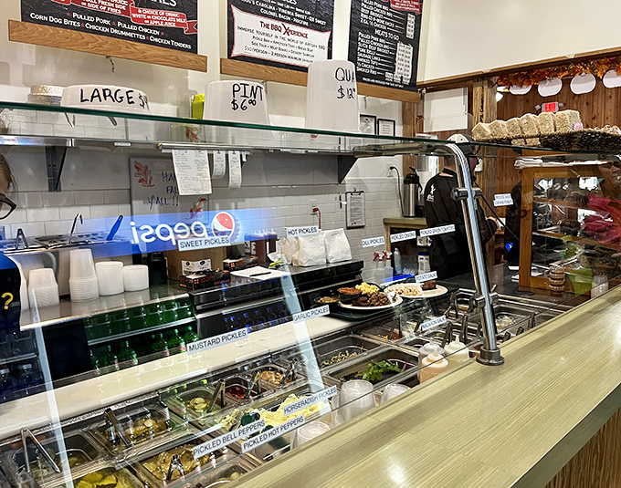 A glimpse into the promised land &ndash; where sides and accompaniments wait to complete your barbecue pilgrimage.