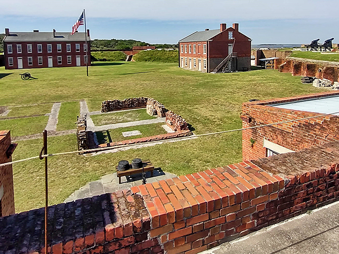 Fort Clinch's well-preserved brick structures stand as sentinels to history, offering panoramic views that were once monitored for enemy ships rather than Instagram opportunities.
