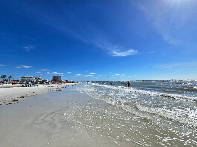 Fort Myers Beach offers that perfect shade of Gulf blue that no paint company has ever quite captured. The waves are nature's welcome committee.