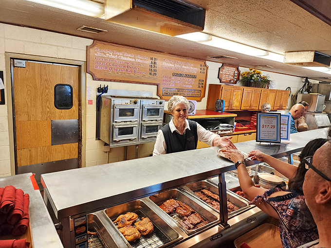 Behind every great Texas meal is someone who knows exactly how long to fry that chicken. The wisdom behind the counter is priceless.
