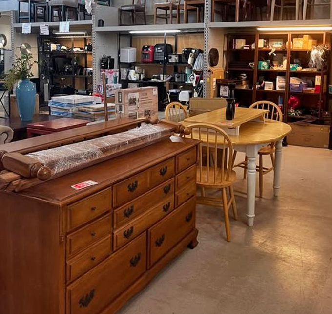 Furniture arranged like a home magazine spread. That dresser isn't just storage&mdash;it's the backbone of your next bedroom makeover.