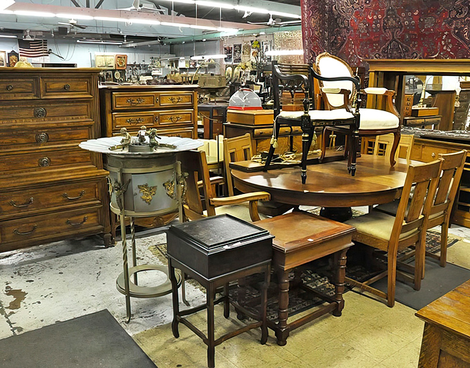 Furniture finds that make you wonder why anyone pays retail for a dining room set.