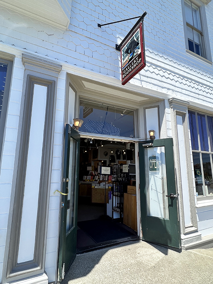 The Gallery Bookshop's inviting doorway has lured bibliophiles for decades, promising literary treasures and the distinct possibility of buying more books than planned.