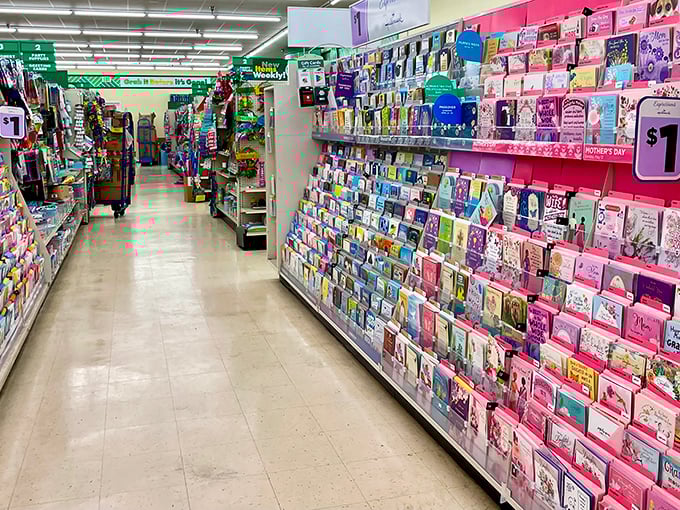 The greeting card mecca &ndash; where sentiments are heartfelt but prices aren't heart-stopping. Five dollars elsewhere barely buys you the envelope!