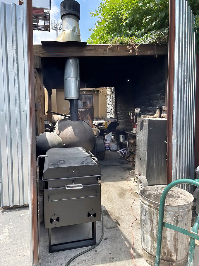 Behind the scenes where the magic happens&mdash;serious smokers working overtime to transform ordinary meat into extraordinary barbecue.