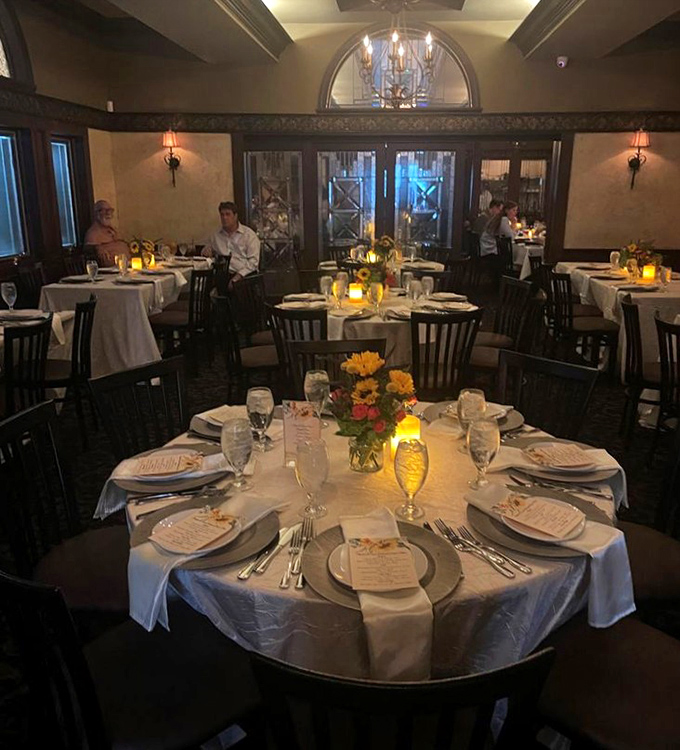 Special occasions deserve special settings. Their round tables accommodate larger groups without losing that intimate feeling that makes meals memorable.