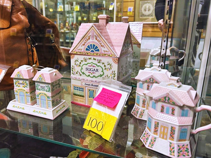 Decorative house-shaped canisters that somehow make storing sugar seem whimsical rather than a step toward diabetes.