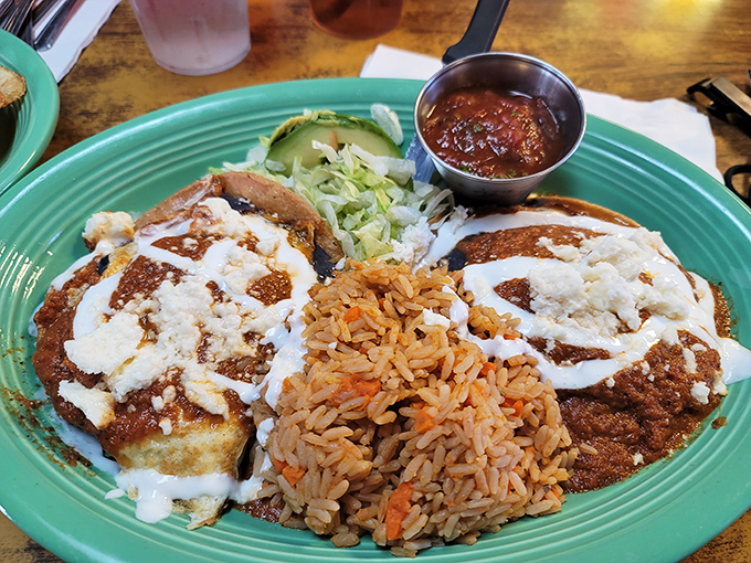 Huevos Rancheros that transport you south of the border without leaving your seat—a fiesta of flavors topped with cooling sour cream.