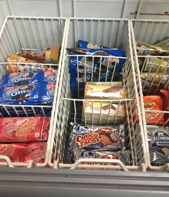 Not just desserts but childhood memories in basket form&mdash;because nothing says "treat yourself" like grabbing an Oreo or Choco Taco after your burger.