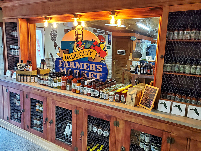 The market section proves Florida Cracker Kitchen isn't just feeding you today&mdash;they're sending you home with provisions for tomorrow's cravings too.