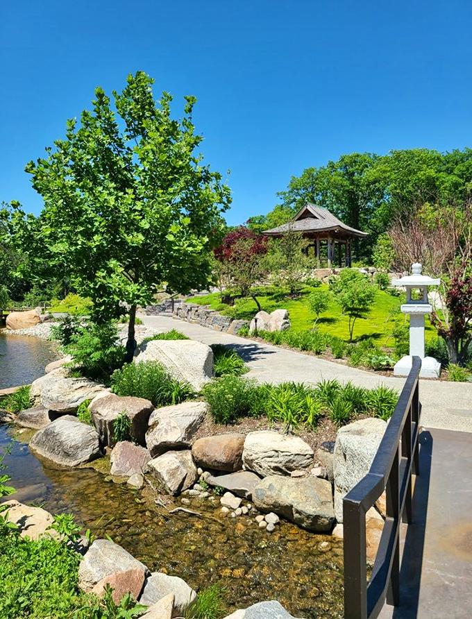 Tranquility finds its perfect expression in the Japanese Garden, where every stone and plant seems to whisper, "Slow down, what's your hurry?"
