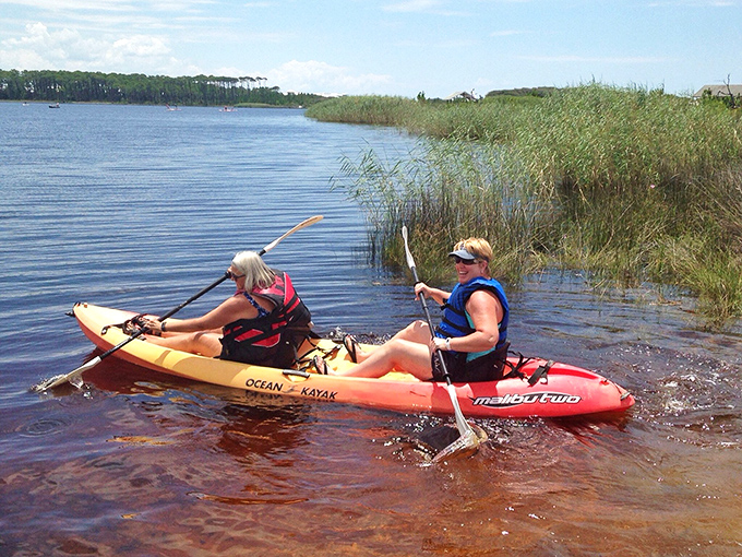 Kayaking Western Lake&mdash;where paddling through paradise makes you temporarily forget about that work email you didn't answer. 