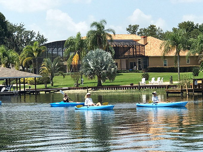 Kayaking the chain of lakes offers front-row seats to Florida's natural splendor without the ticket prices of theme park adventures.